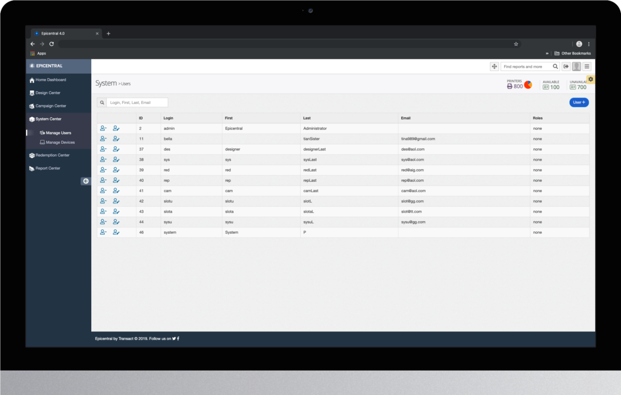 Epicentral | TransAct Technologies